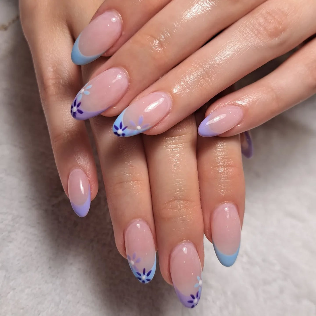 purple and blue tips